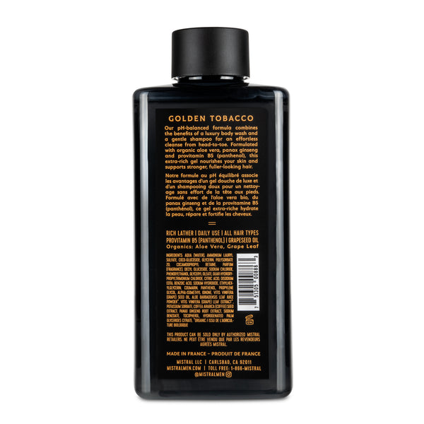 MEN'S BLACK AMBER BODY WASH - mistralsoap