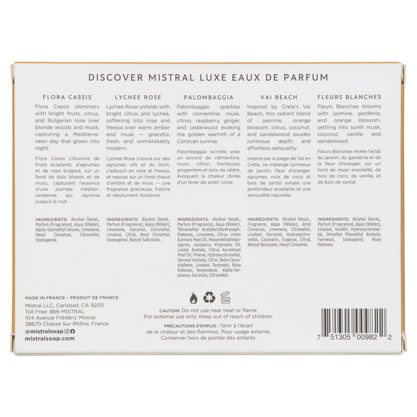 Eau de Parfum Luxe Collection Discovery Set - mistralsoap