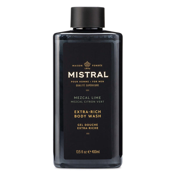 MEN'S BLACK AMBER BODY WASH - mistralsoap