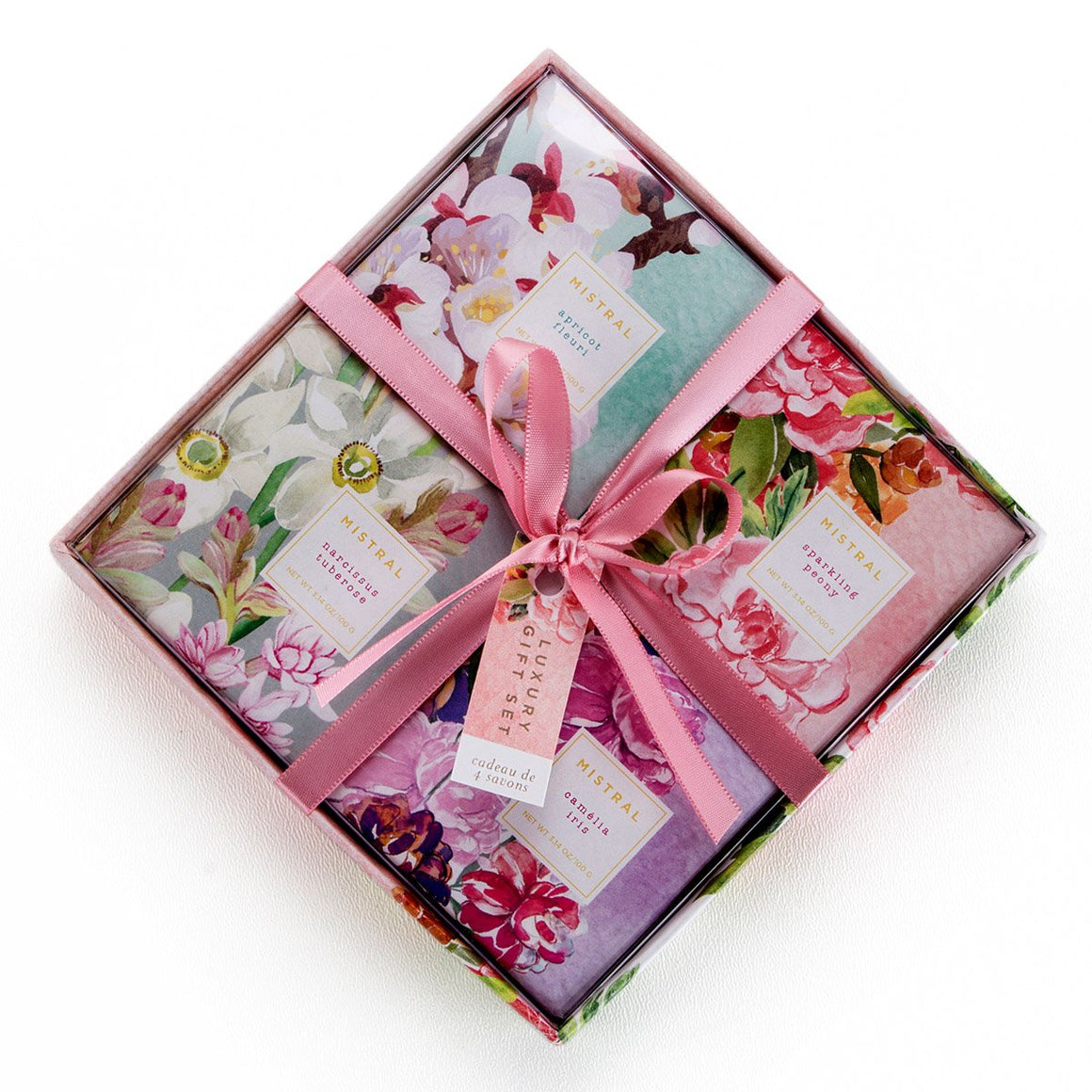 Sparkling Peony Exquisite Florals Gift Soap -Final Sale - mistralsoap